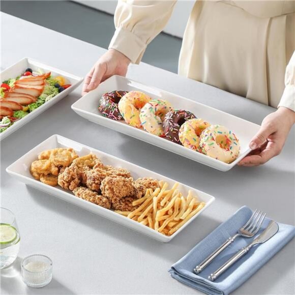 Dining | 3 Tier Serving Trays For Party Porcelain Serving Platters And ...